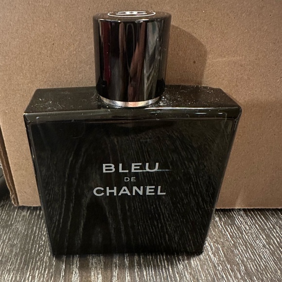 CHANEL | Other | Authentic Bleu De Chanel Mens 34oz Half Full Bottle ...